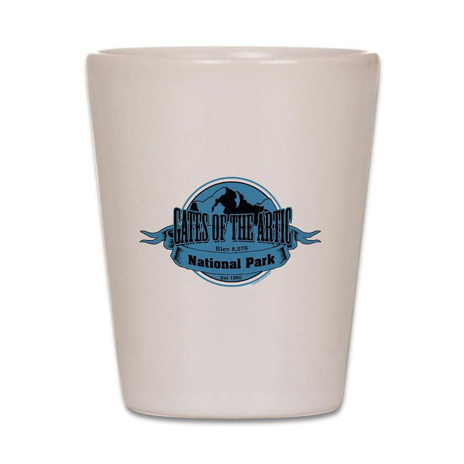 CafePress - Gates Of The Artic 3 - White Shot Glass, Unique and Funny ...