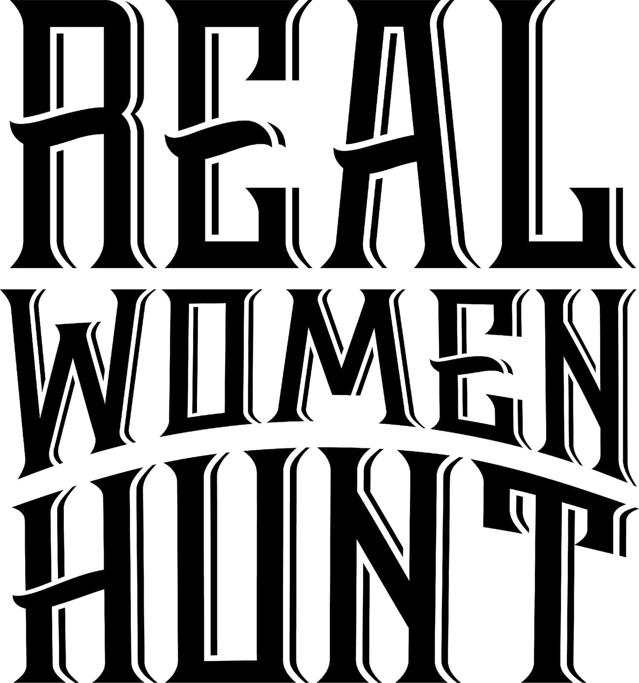 Real Women Hunt Fancy Hunting Season Girl Hunter Deer Wall Decals for ...