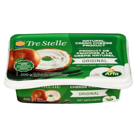 Tre Stelle Natural Cream Cheese Original, 200g - Walmart.ca