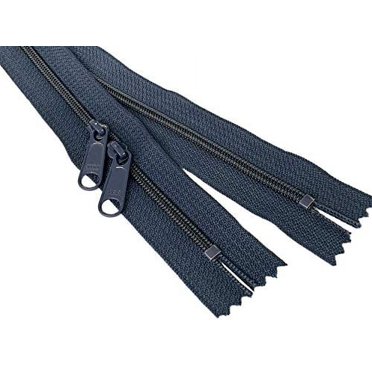 Two 30 Inch 4.5mm YKK Zipper with Double Pull - Head to Head Sliders ...