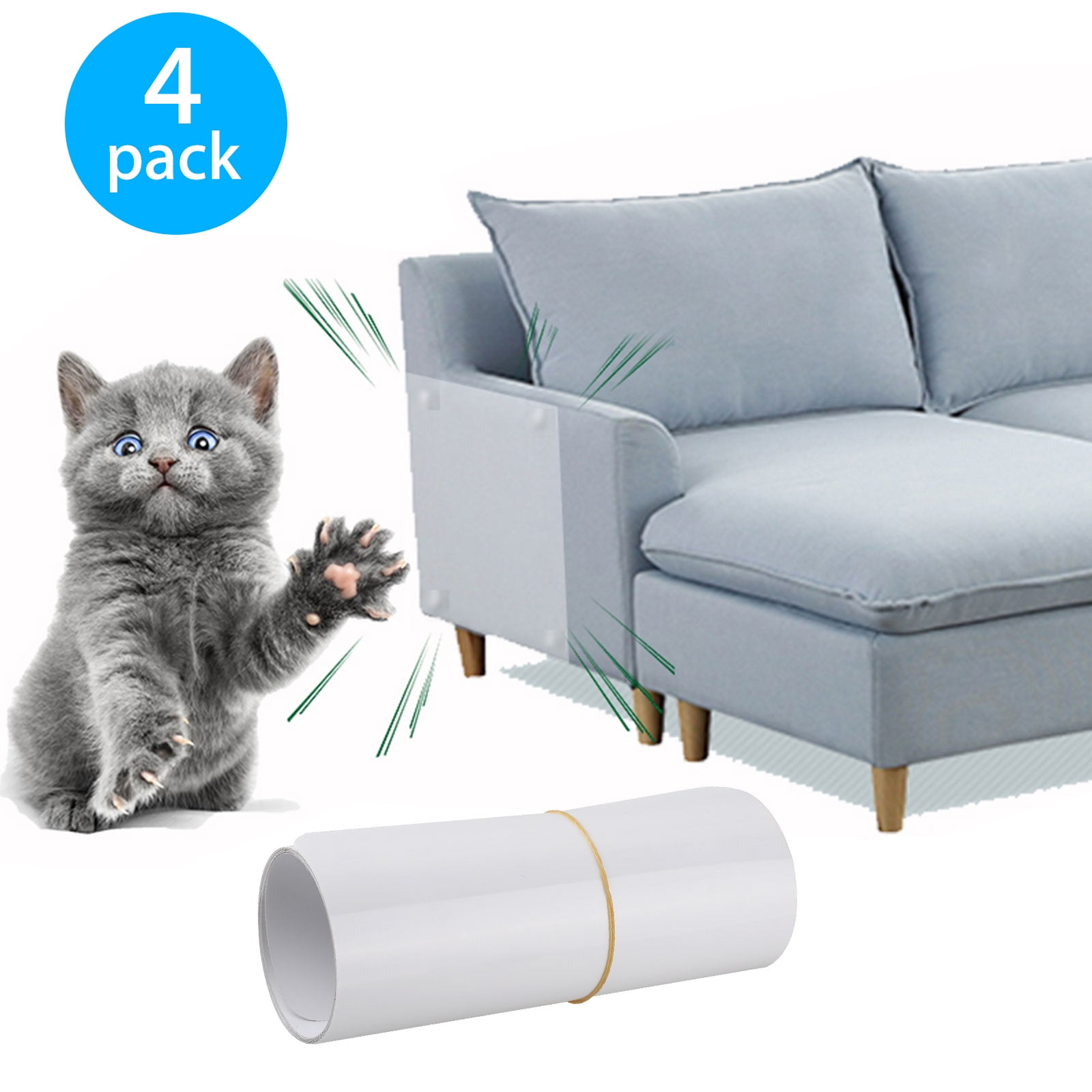 Pet Couch Protector, Clear Pet Cat Dog Claw Guards Self-Adhesive Pads ... Pet Couch Protector, Clear Pet Cat Dog Claw Guards Self-Adhesive Pads ...