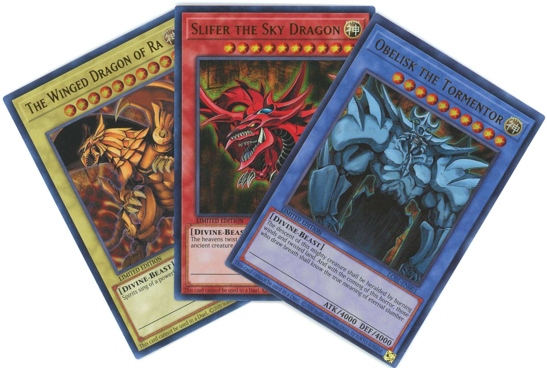 YuGiOh Legendary Collection 25th Anniversary Edition Ra, Slifer ...