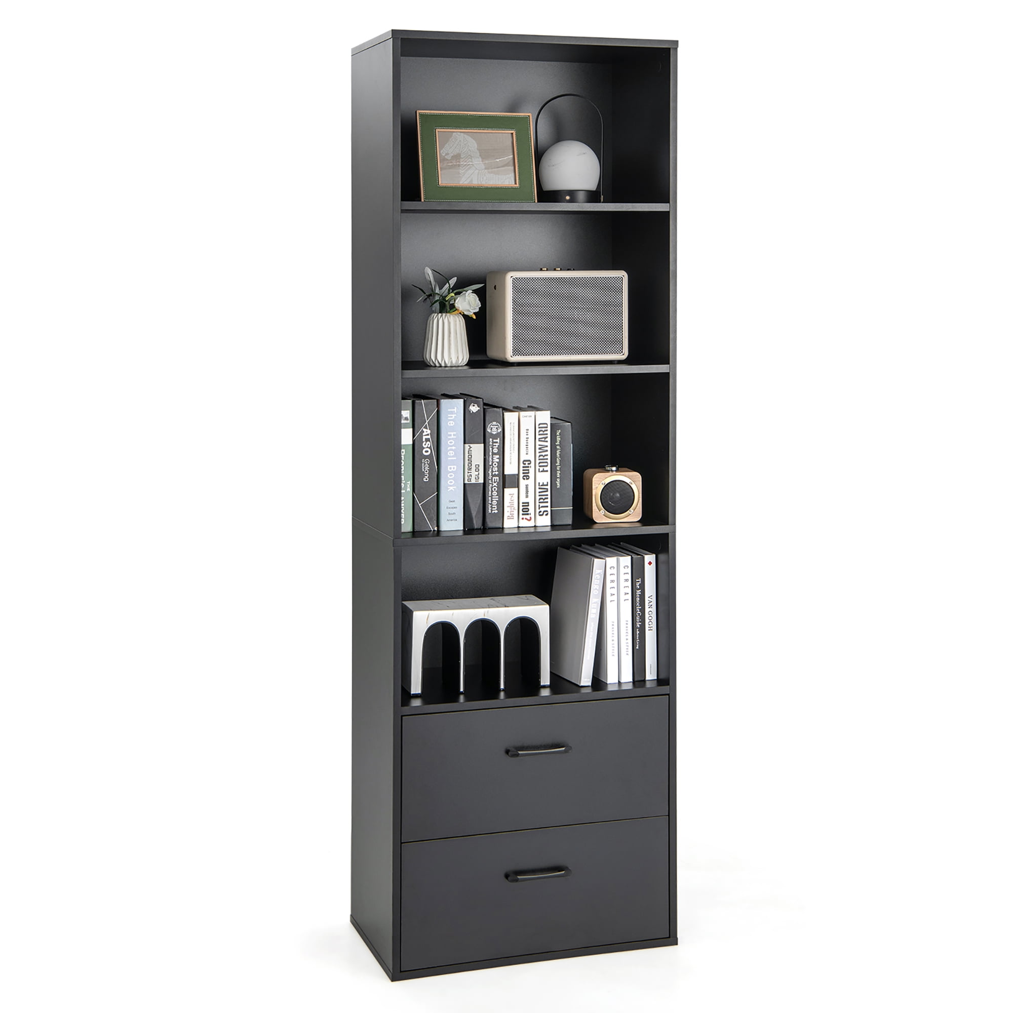 Click here for Costway 6-Tier Tall Bookshelf Freestanding Modern... prices