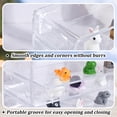 6 Grids Transparent Acrylic Minifigures Display Case with Detachable ...