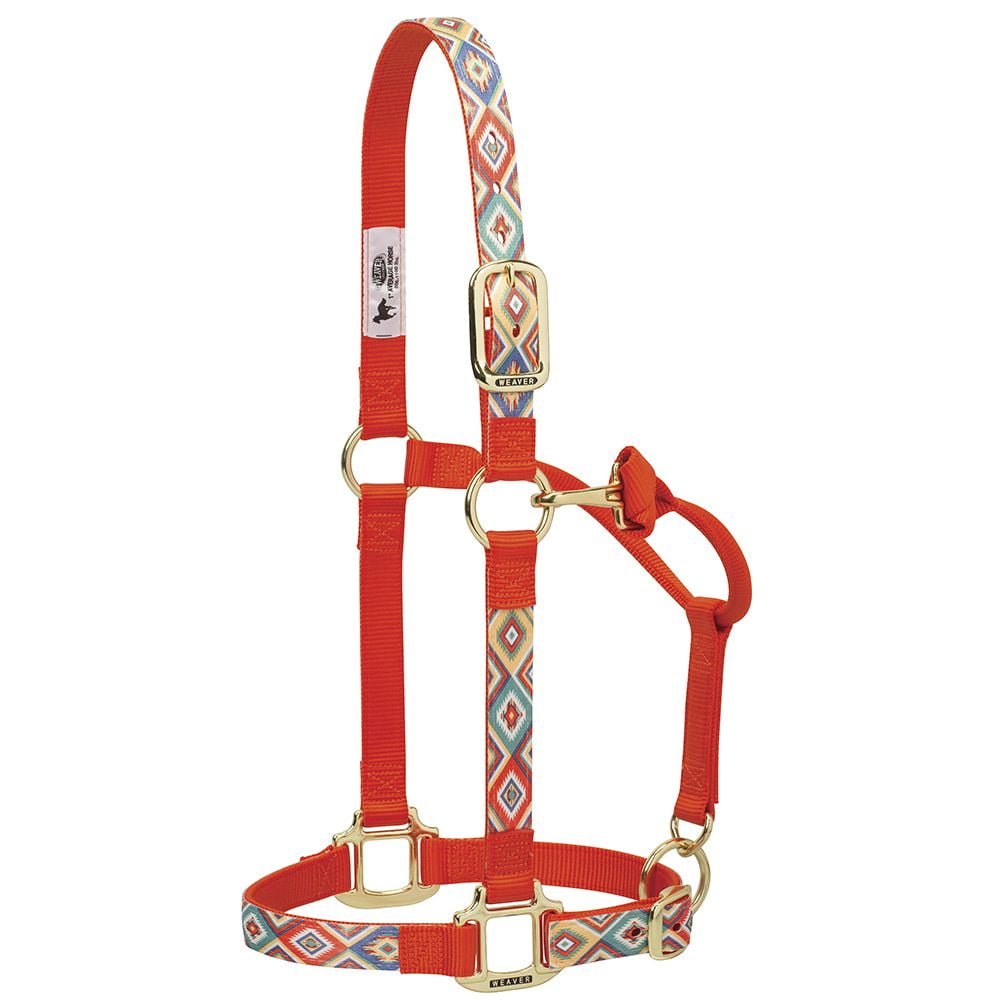 Weaver Leather Pattern Adjust Chin/Throat Nylon Halter - Walmart.com