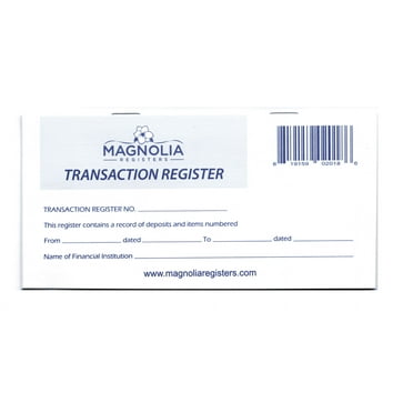 10 Pack Large Print Low Vision Checkbook Transaction Registers ...