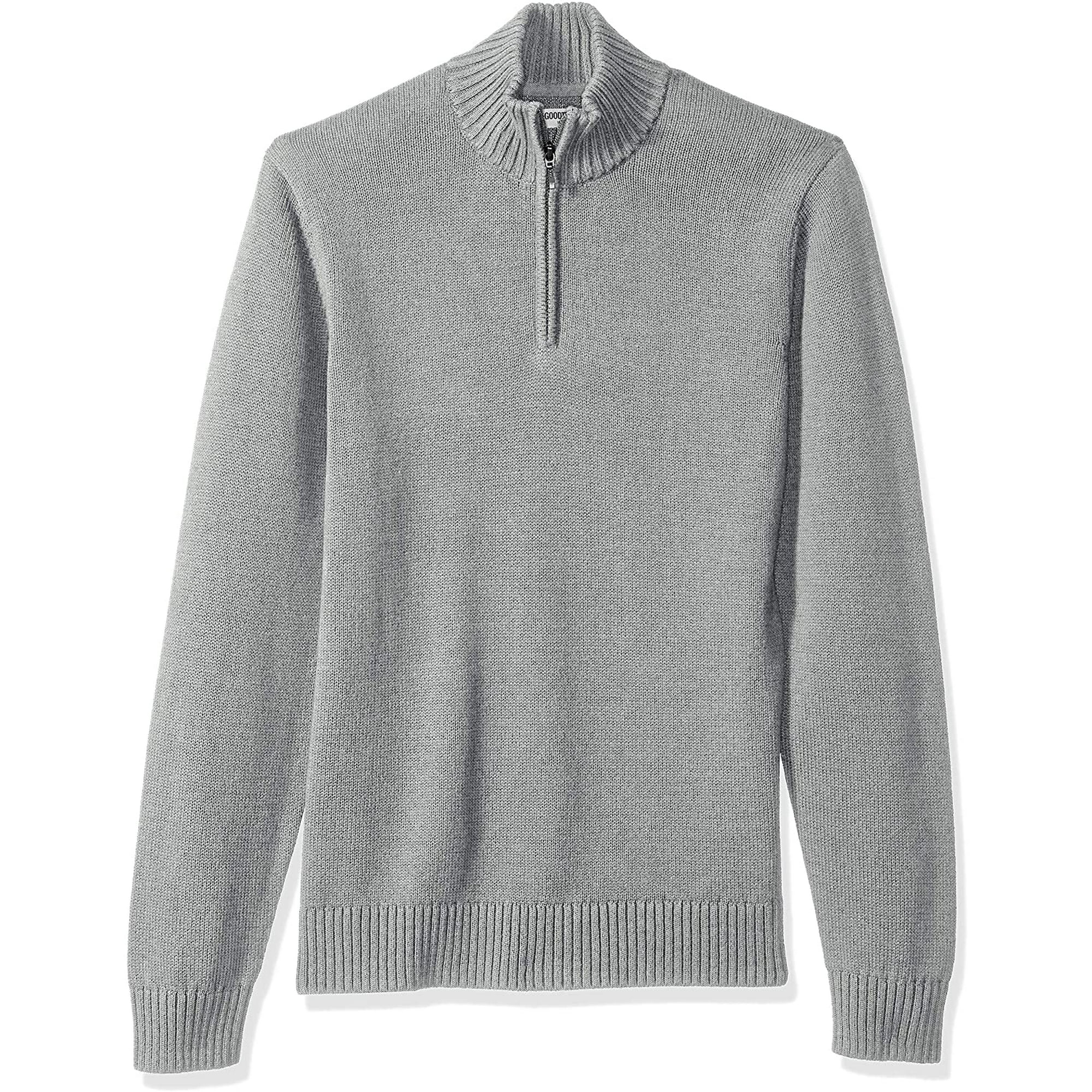 Click here for Funavi Mens Soft Cotton Quarter Zip Sweater L prices