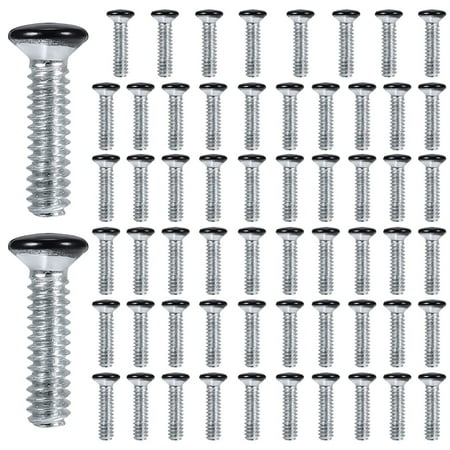 60Pcs 1/2 Inch Long 6-32 Thread White Wall Plate Screws Outlet Cover ...