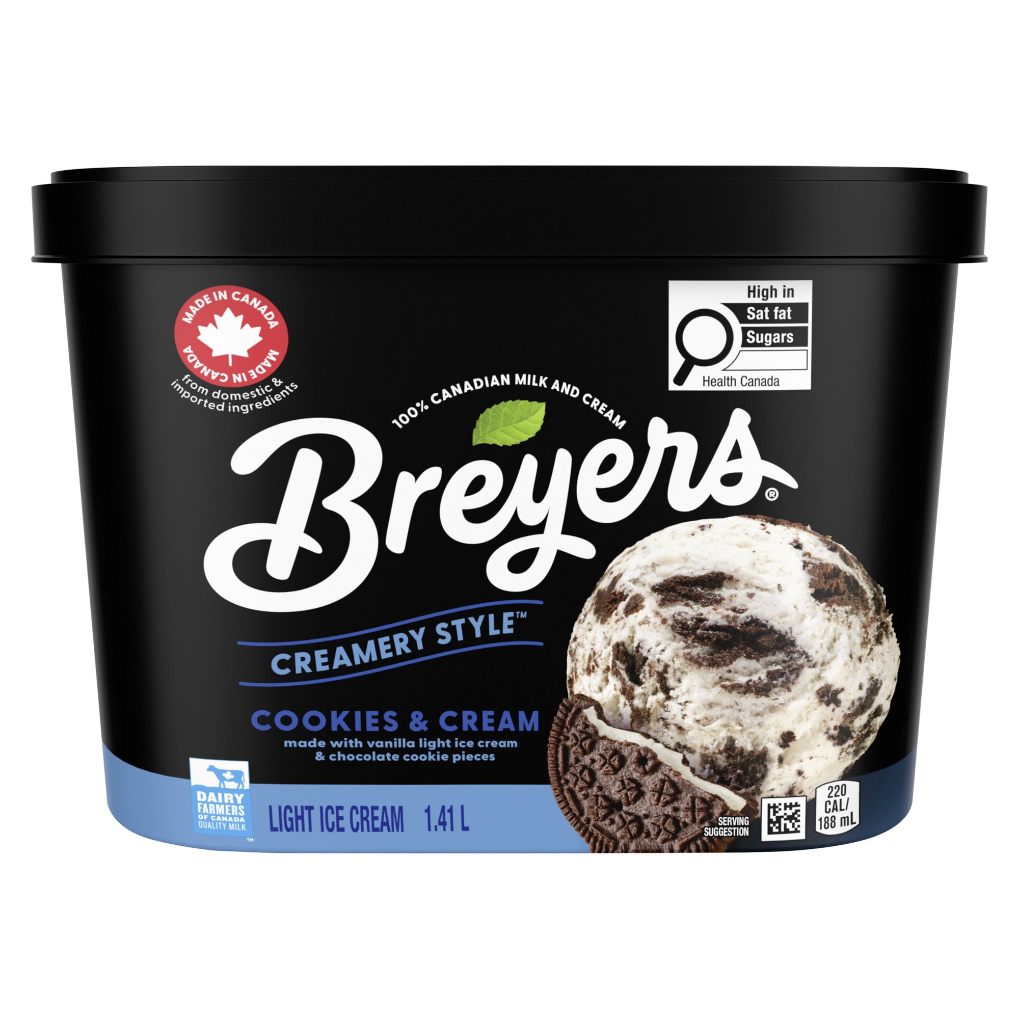 Click here for Breyers Cookies & Cream Light Ice Cream 1.41l prices