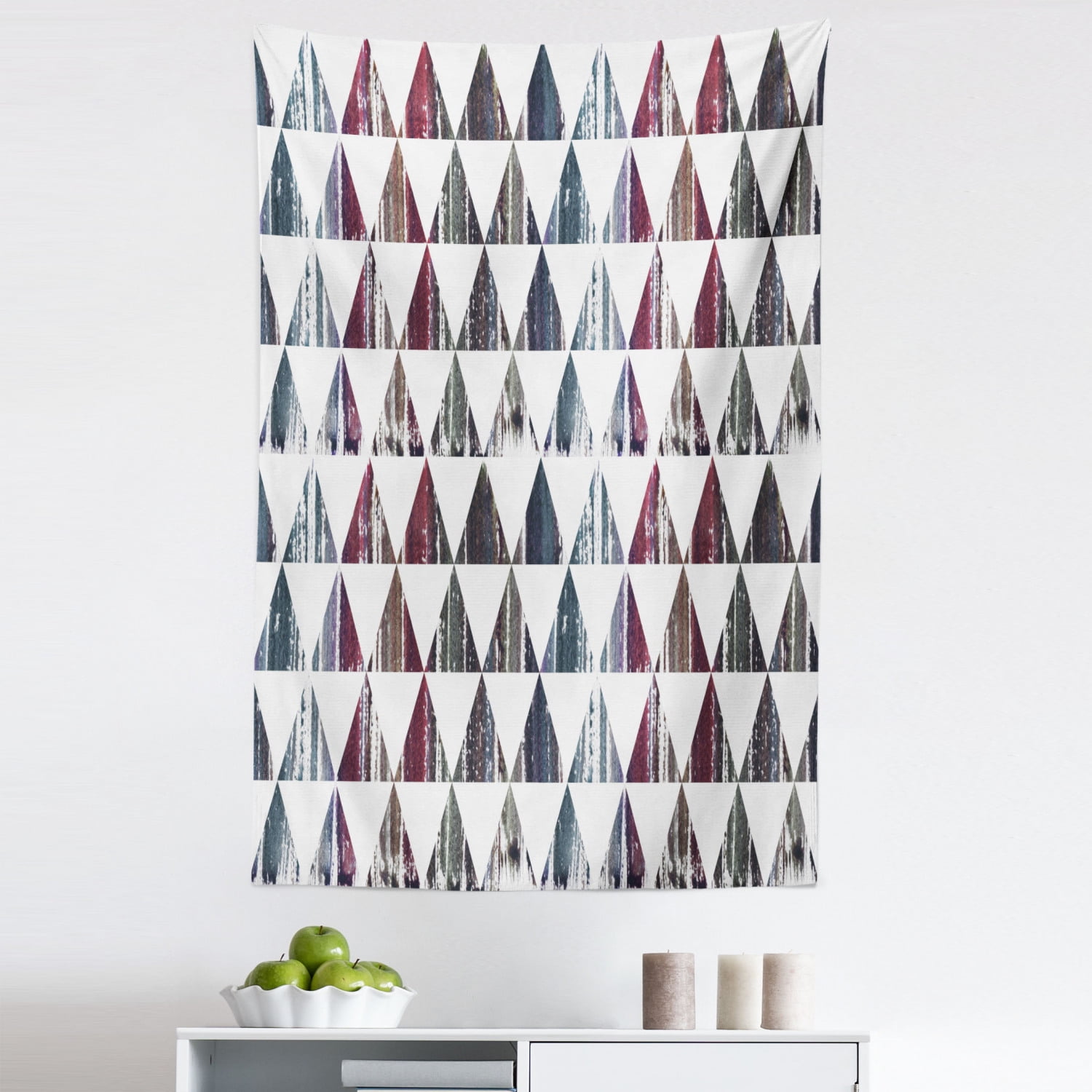 Grunge Tapestry, Egyptian Pyramids Modern Triangles with Murky Effects ...