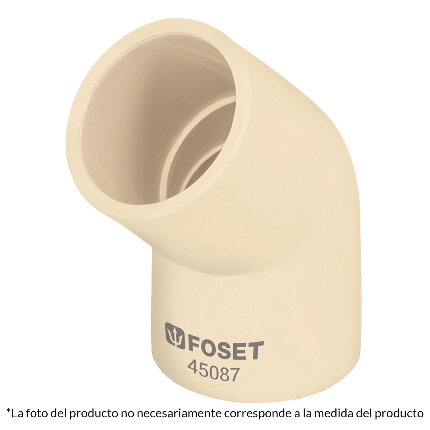 Codo 45° de CPVC, 1' Foset Foset CPVC-863 | Bodega Aurrera en línea