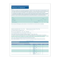 Adams Application for Employment Forms, 3-Hole Punched, Legal ...