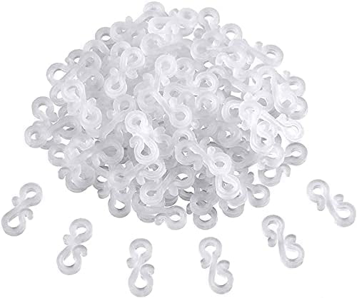 100 Pcs Plastic Gutter Hang Hooks,S Shaped Christmas Light Clips for ...