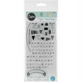Sizzix Clear Acrylic Stamps with Banners And Alphabet - Walmart.com