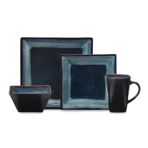 Oneida Adriatic 16pc Dinnerware Set, Blue - Walmart.com