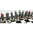 World War 2 US GERMANY Chess Set W/ 15" BLACK & WHITE GLOSS BOARD WW2 ...