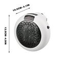 Gallickan Small Space Heater Plug In, Mini Wall Mount Portable Heaters ...