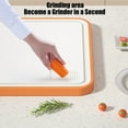 Thickened Anti Spill Chopping Board with Grinder, Slip Resistant Food ...