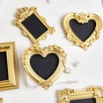 2Pcs Small Gold Photo Frame Antique Resin Wall Art Decors Picture Frame ...