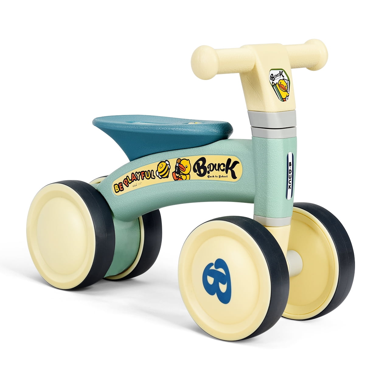 4 Wheels Kids Balance Bike Baby Toddler Bike Mini Walker Toy for Boys & Girls - Walmart.com