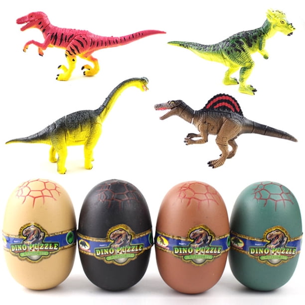 4Pcs/Set 4D Assembly Dinosaur Eggs Modeling Deformed Toys Kids ...