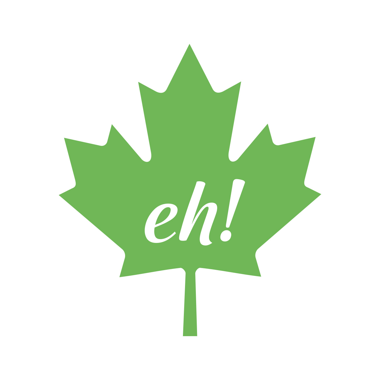 Canadian Maple Leaf Eh ! Sticker Decal Die Cut - Self Adhesive Vinyl ...
