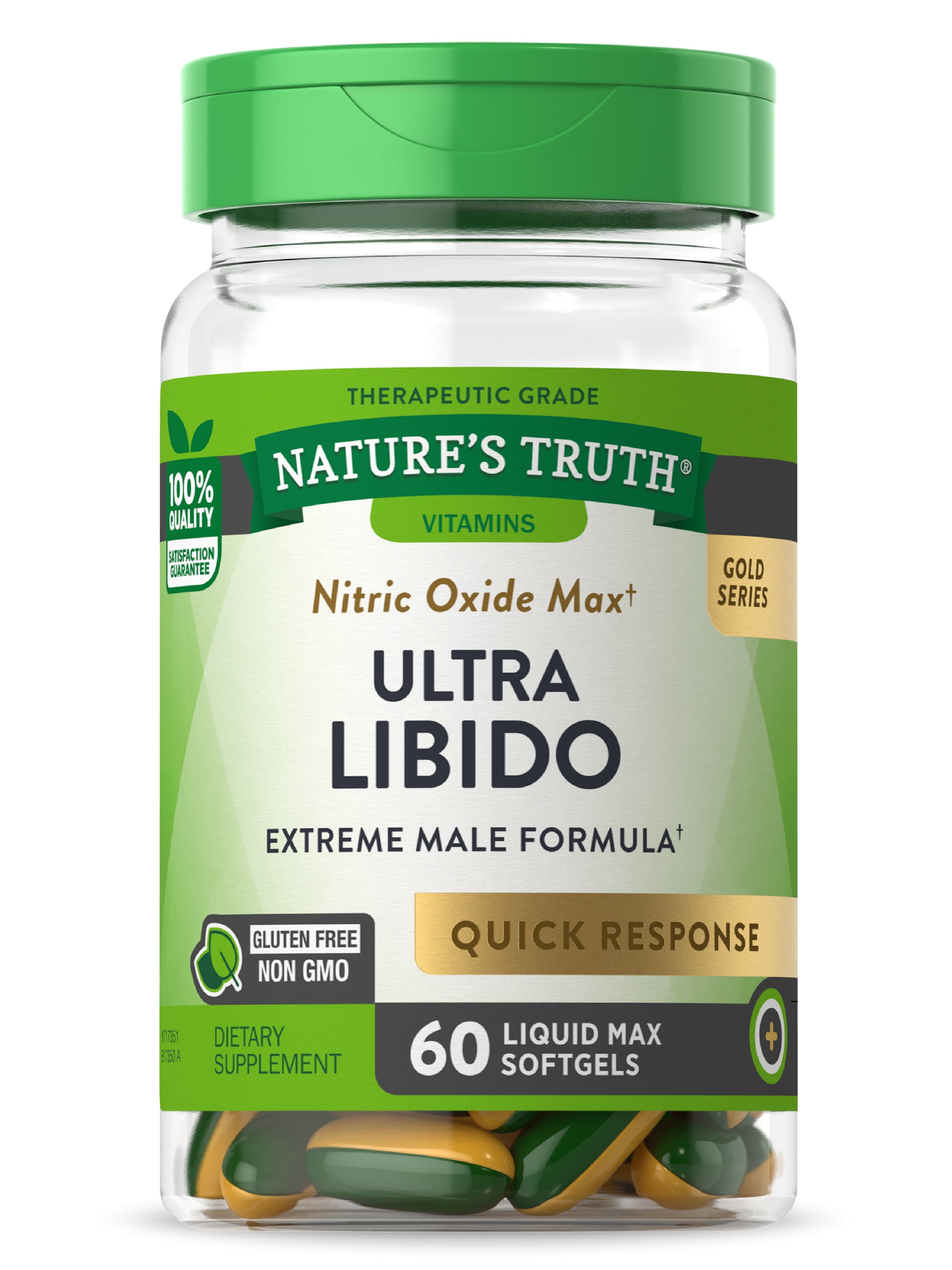 Ultra Libido Supplement For Men | 60 Softgels | Non-GMO & Gluten Free ...