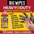 BIG WIPES Heavy Duty Industrial Hand Cleaning Wipes, Textured Scrubbing ...