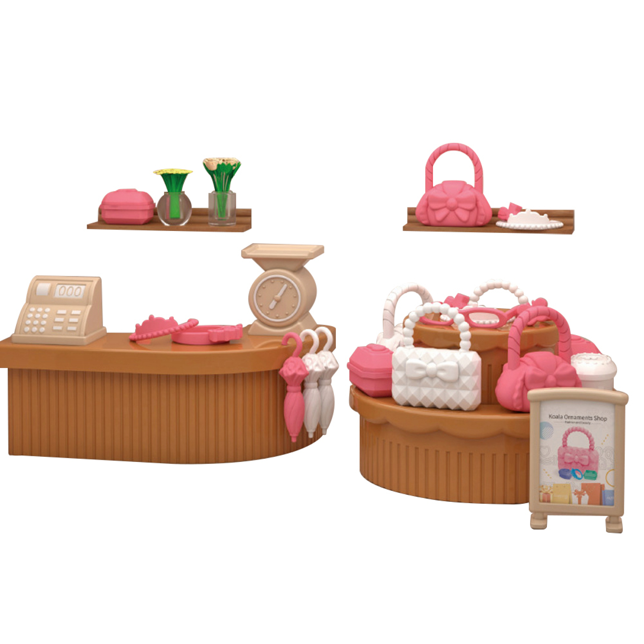 EUBUY Dollhouse Mini Home Model Set Miniature Scene Accessories Doll
