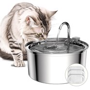 PATPET Dog & Cat Triple Filtration Water Fountain with Ultra Quiet Pump ...