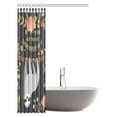 MYPOP Funny Sloth Shower Curtain, Cute Animal Baby Sloth on Tree Branch ...