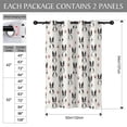 Boston Terrier and Dog Paw Print Blackout Curtains,Triple Weaved Fabric ...