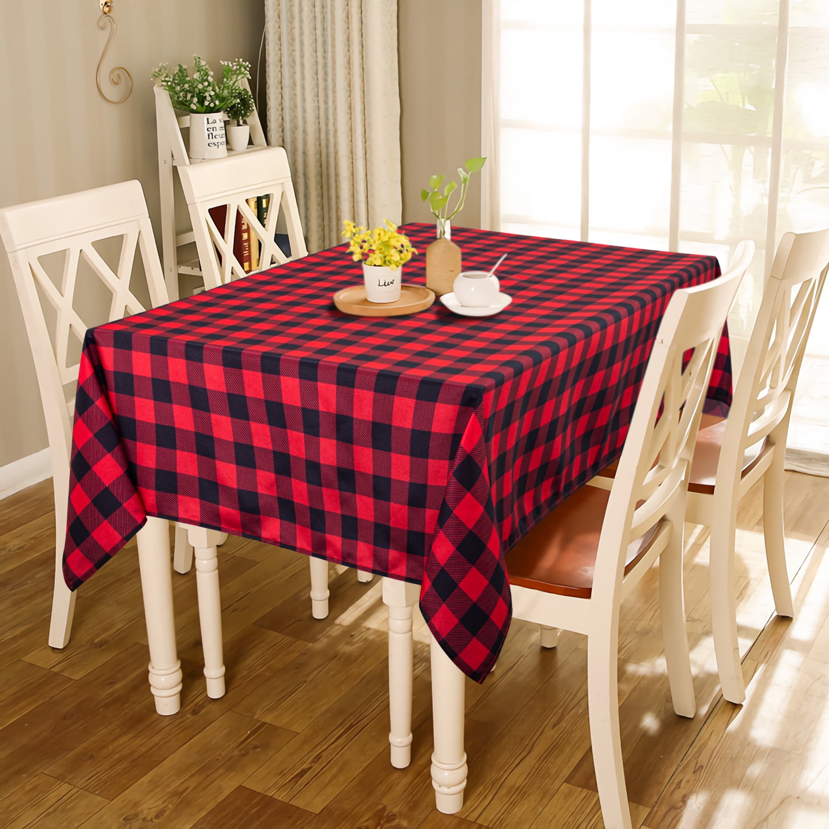 Buffalo Checkered Tablecloth, Stain Resistant Spillproof Washable ...
