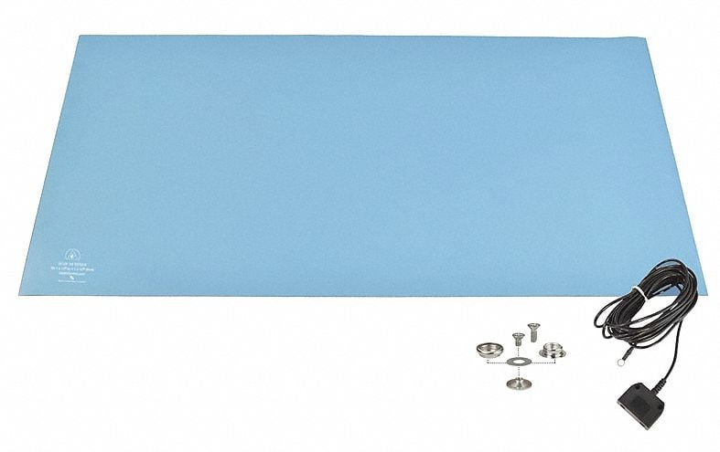 Scs Static Dissipative Mat,Blue,24" W 770074 - Walmart.com