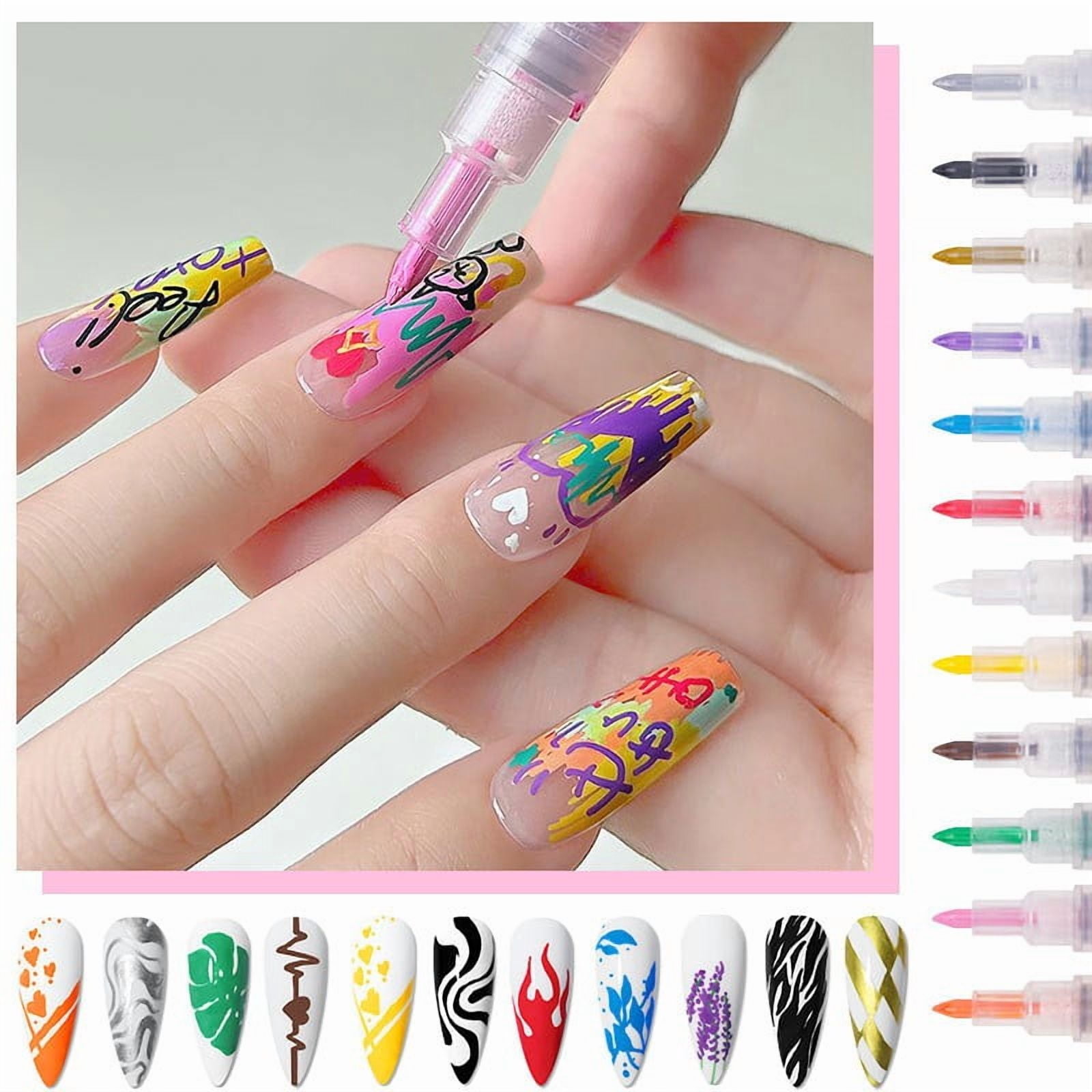 Click here for Rkstn 12 Colors 3d Nail Art Pens Set - 0.5mm Nail... prices