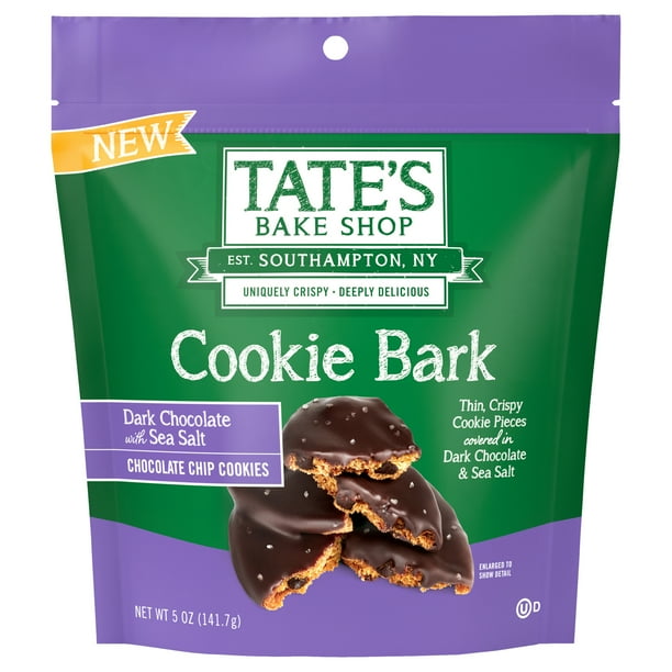Tate's Bake Shop Cookie Bark, Chocolate Chip Cookies with Dark ...