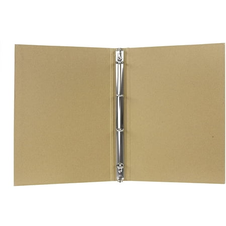Blank A4 Kraft Paper Hardcover 4-Holes Round Ring Binder tor for ...