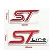 3D Car Front Grill Trunk Metal Logo ST Line Emblem Self-Sticker ST Line ...
