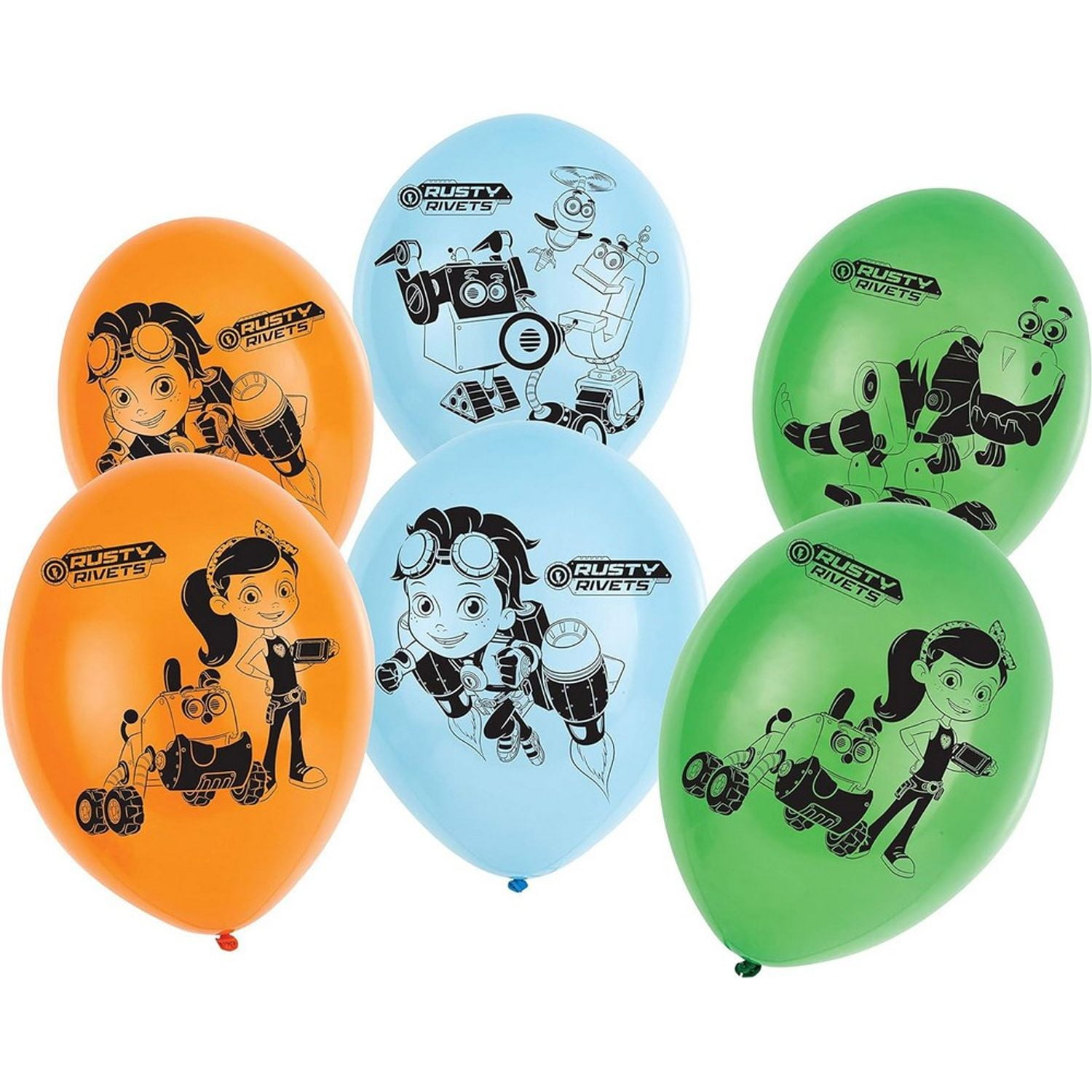 Click here for Rusty Rivets Latex Characters Balloons (Pack Of 6)... prices