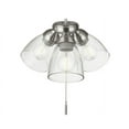 Hampton Bay 3 Light Brushed Nickel LED Ceiling Fan Lighting Kit ...