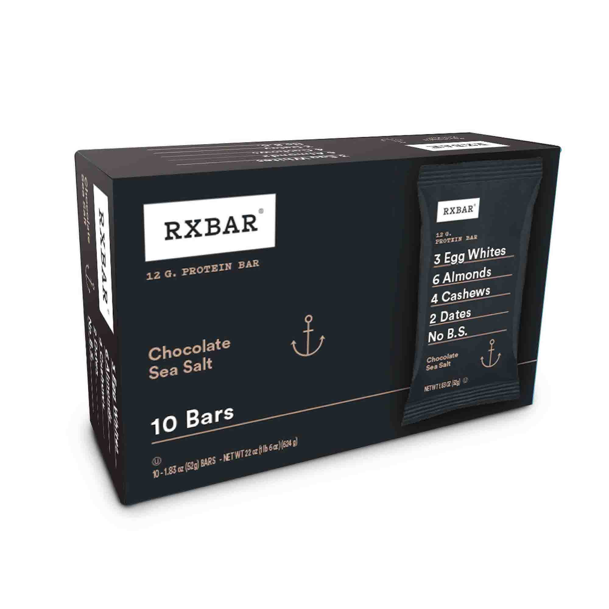 RXBAR Protein Bars, 12g Protein, Chocolate Sea Salt, 10 Ct, 1.83 Oz ...