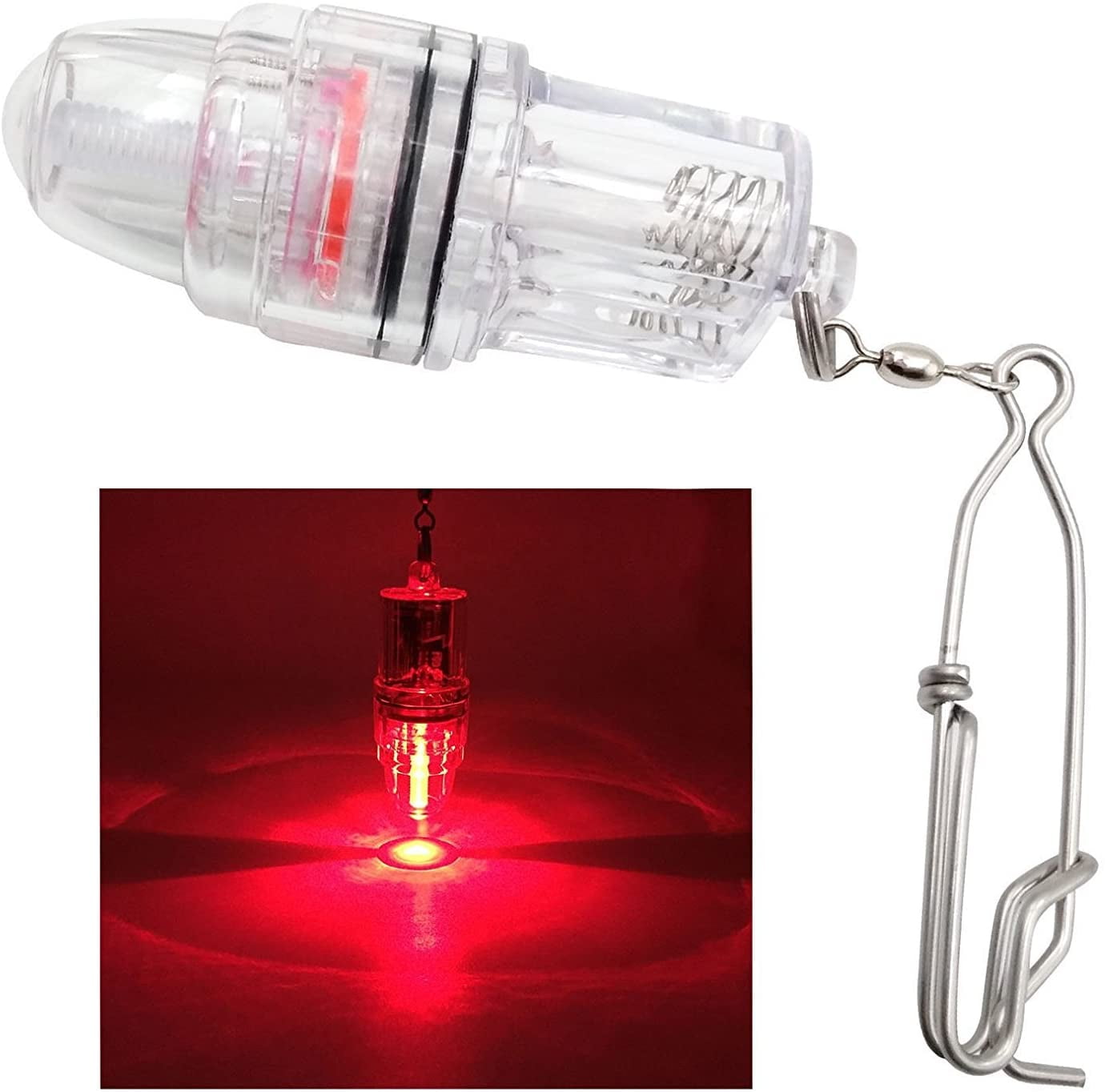 LED Fish Light Lighting Deep Drop Fish Finder with Longline Swivel Duo ...