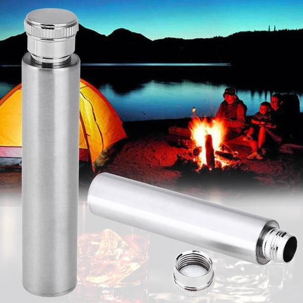 JQSM Stainless Steel Wine Pot Hip Flask Whisky Flagon Fishing Alcohol ...