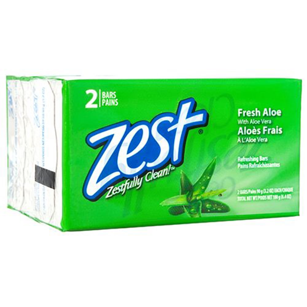Bar Soap 2 Bars 3.20 Oz Each resh Aloe - 1 Pack by Zest | Walmart Canada