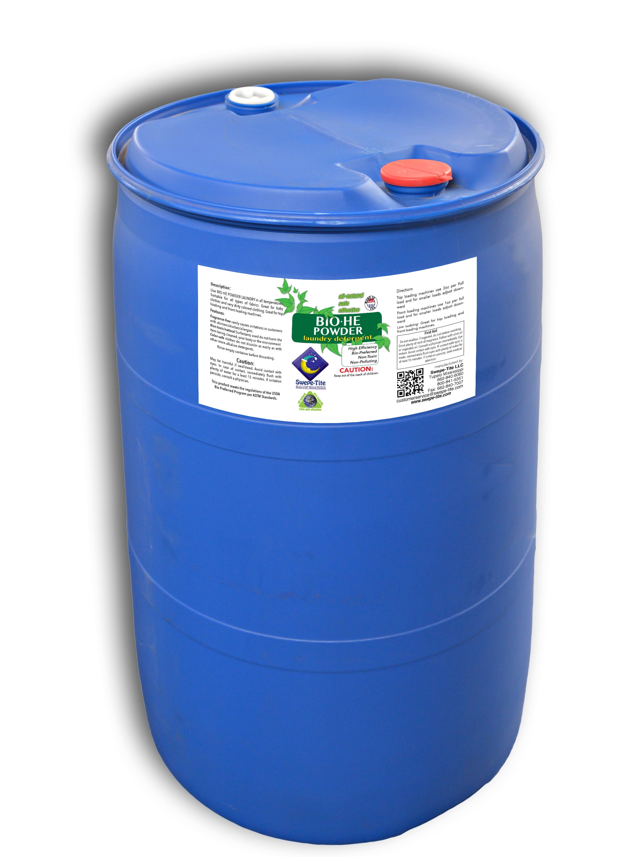 Bio-HE Bio-Based Liquid Laundry Detergent, Packed in 55 Gallon Drums ...