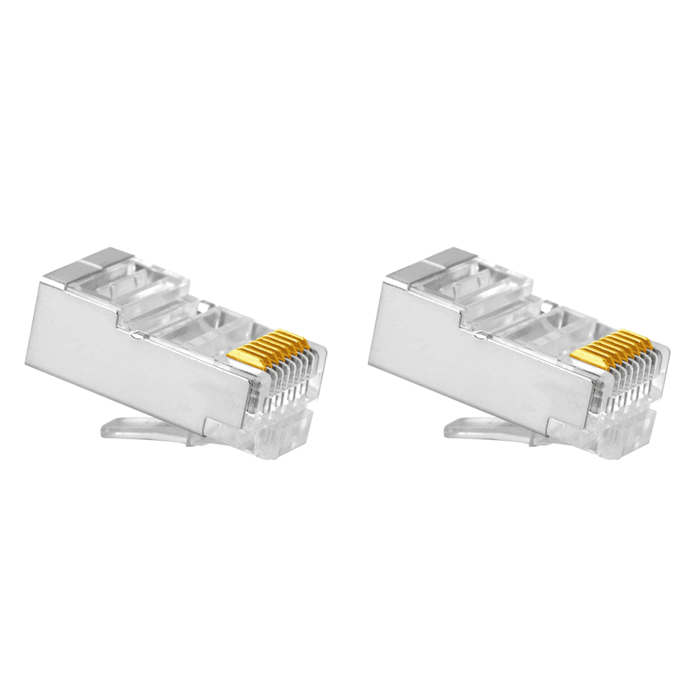 Peggybuy 100pcs Ethernet Cable Head RJ45 CAT6 Connector for Ethernet ...