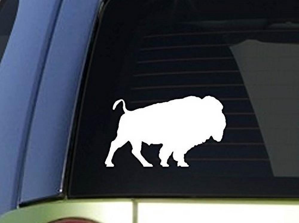 Buffalo Standing 2 *H939* 8 inch Sticker decal arrow head tomahawk ...