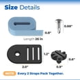 Universal Swim Pool Solar Cover Straps, Extended Reel Straps Attachment ...