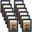 Set of 12, 4x6 Black Picture Frames, Horizontal and Vertical Display ...