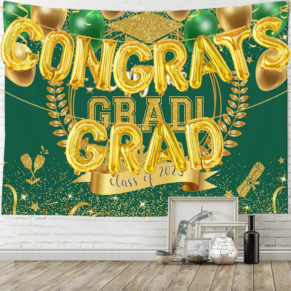 Grade Graduation Backdrop Banner with GRAD Balloons Class of 2023 Fifth ...